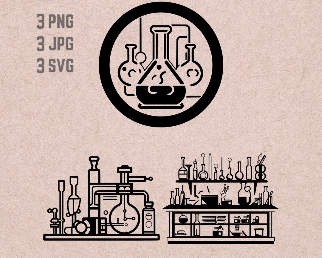 Laboratory SVG Designs, Laboratory Logo, Science Vector, Research PNG ...
