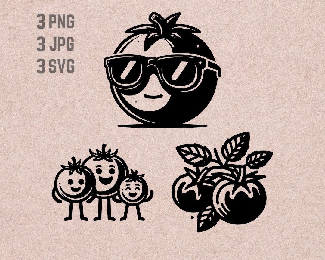 Tomato Svg Designs, Tomato Logo, Salad Vector, Vegan Clipart ...