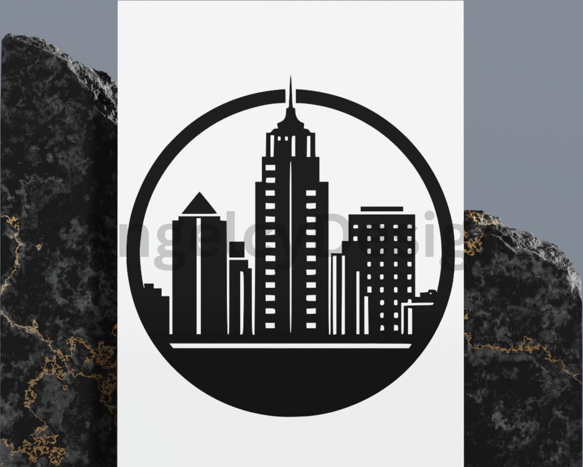 Raleigh Skyline SVG Designs, Raleigh Logo, Raleigh Skyline Vector ...