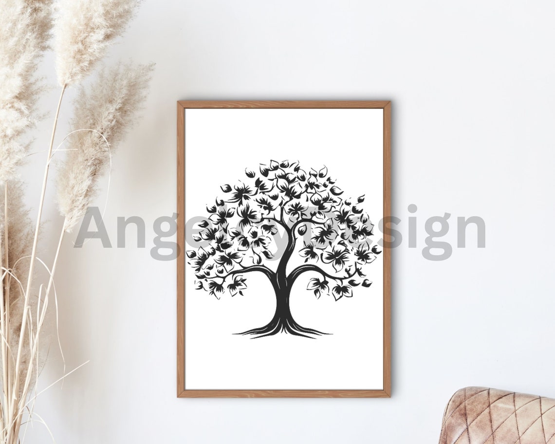 Dogwood Tree SVG Designs, Dogwood Tree Logo, Dogwood Tree Heart Vector ...