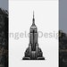 Empire State Building SVG Designs, Empire State Building Logo, New York ...