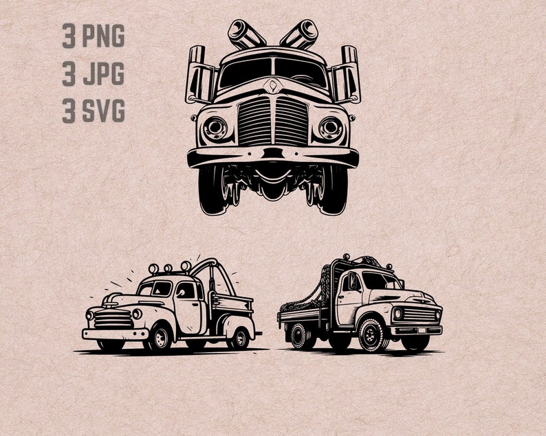 Tow Truck SVG Designs, Tow Truck Logo, Trucker Vector, Chain PNG, Tow ...
