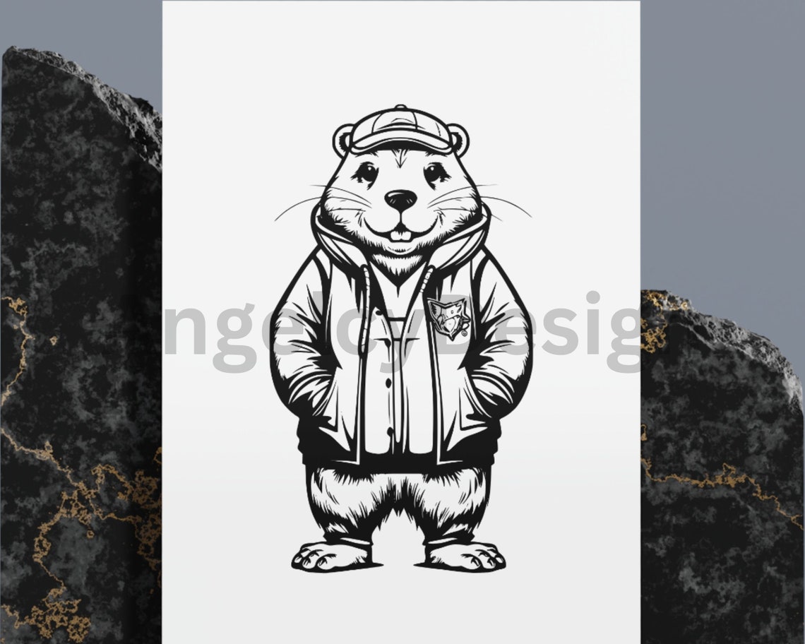 Beaver SVG Designs, Beaver Logo, Sunglasses Vector, Beaver Family PNG ...