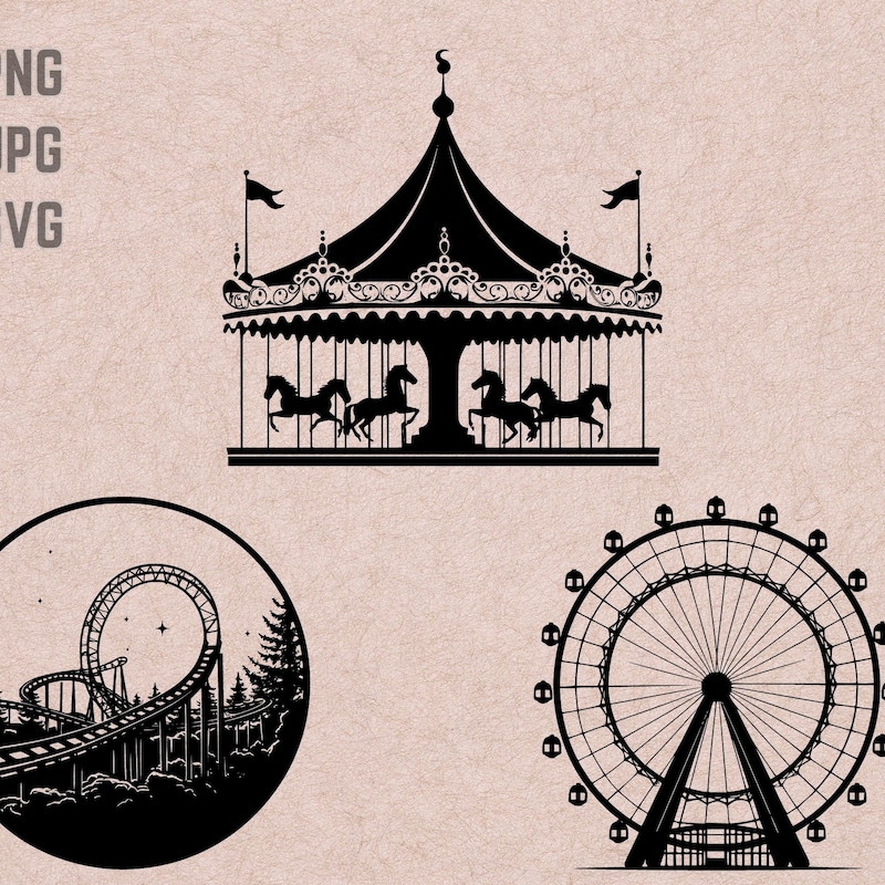 Amusement Park Svg - Etsy