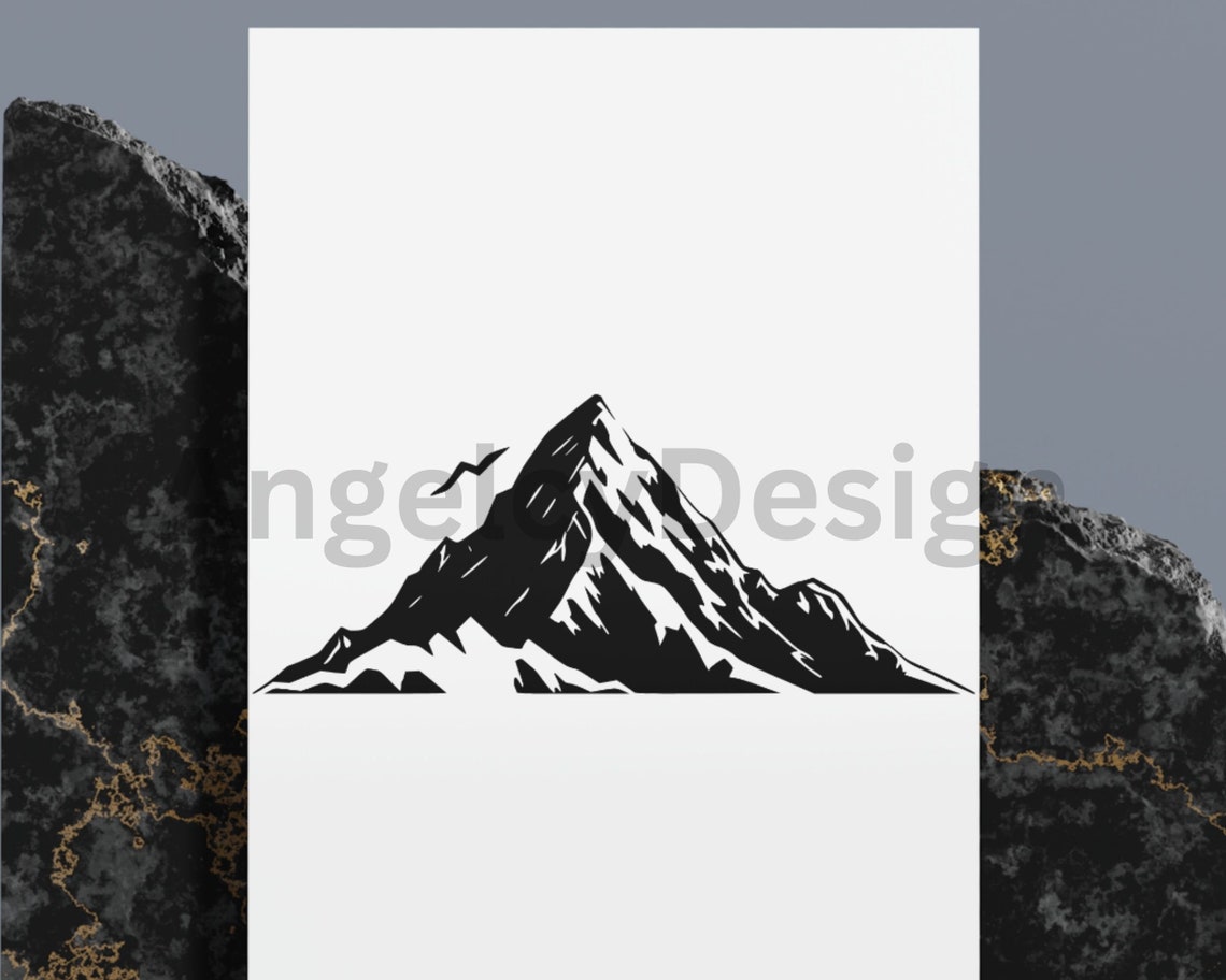 Snow Mountains Svg Designs, Mountain Ridge Logo Vector, North Pole PNG ...