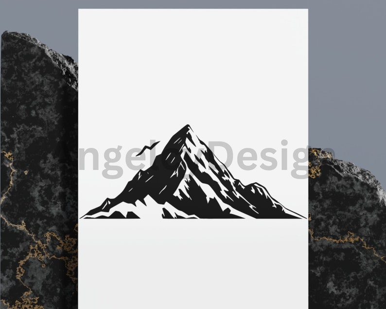 Snow Mountains Svg Designs, Mountain Ridge Logo Vector, North Pole PNG ...