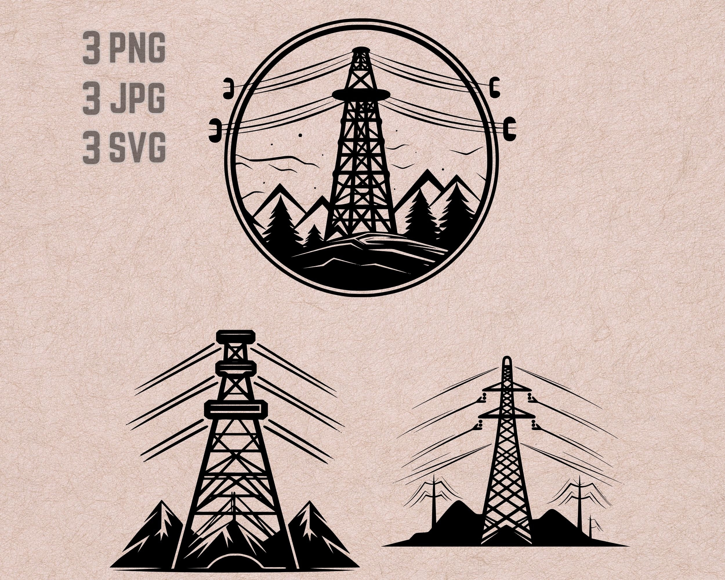 High Voltage SVG Designs, Power Liens Logo, Electricity Vector, Power ...