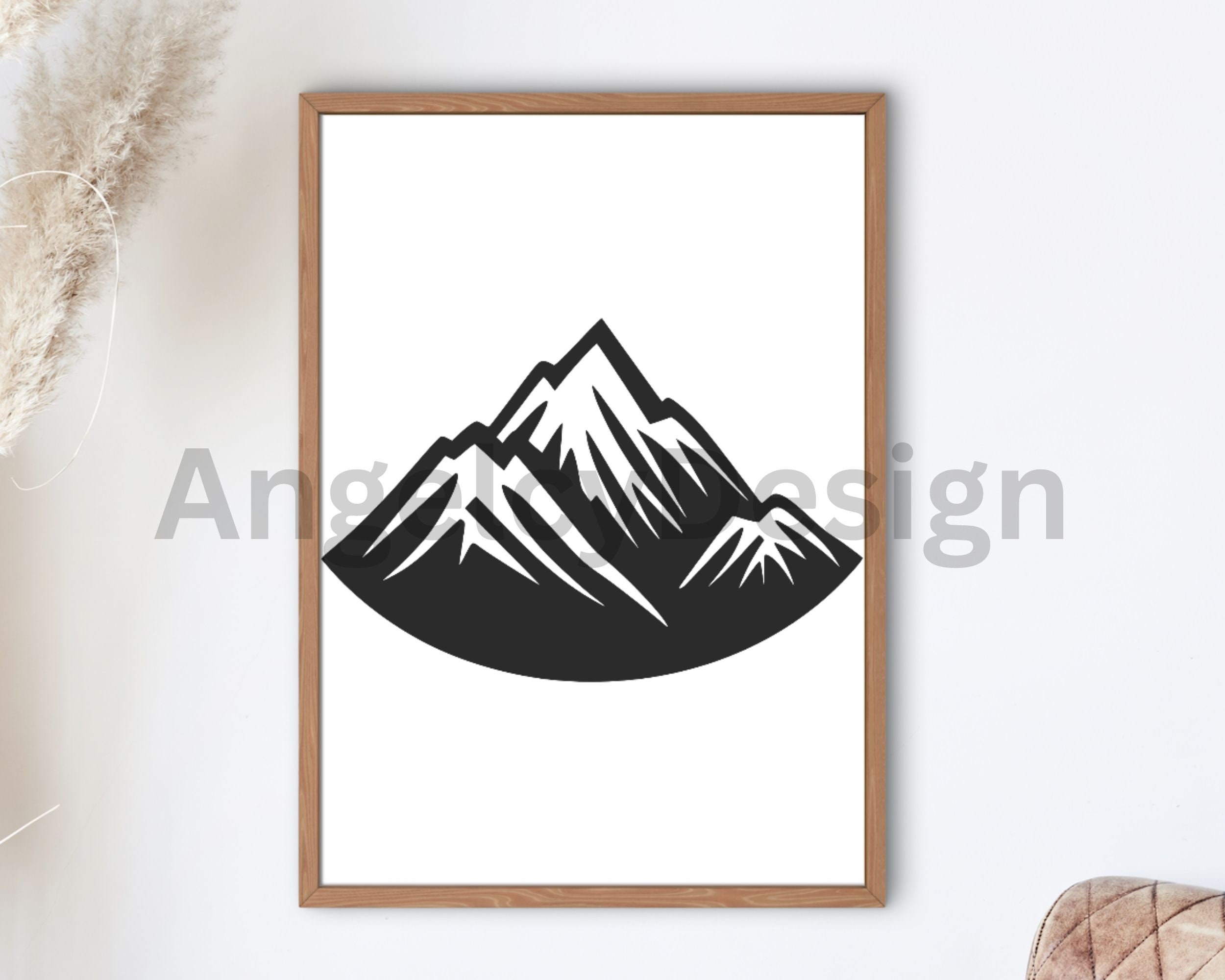 Snow Mountains Svg Designs, Mountain Ridge Logo Vector, North Pole PNG ...