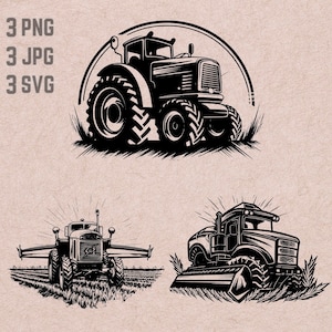 Agriculture SVG Designs, Tractor Logo, Harvester Vector, Sprayers Png ...
