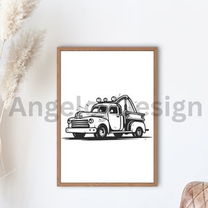 Tow Truck SVG Designs, Tow Truck Logo, Trucker Vector, Chain PNG, Tow ...