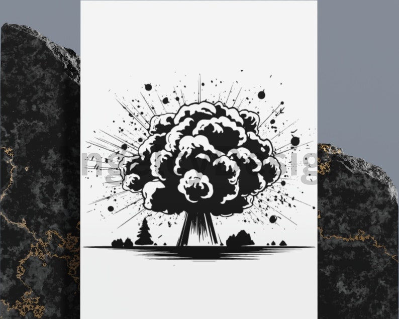 Explosion SVG Designs, Explosion Logo, Disaster Vector, Explosion ...