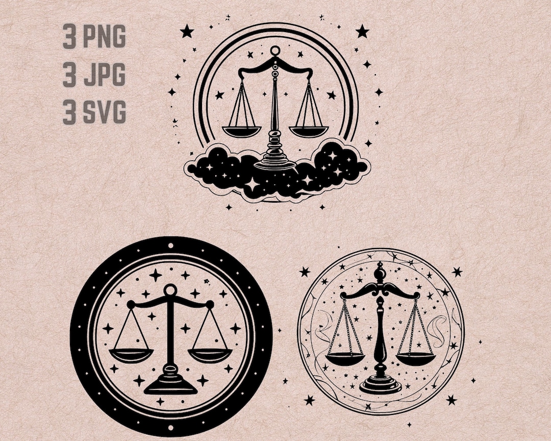 Libra Zodiac Sign Svg Designs, Libra Logo, Zodiac Sign PNG, Zodiac ...