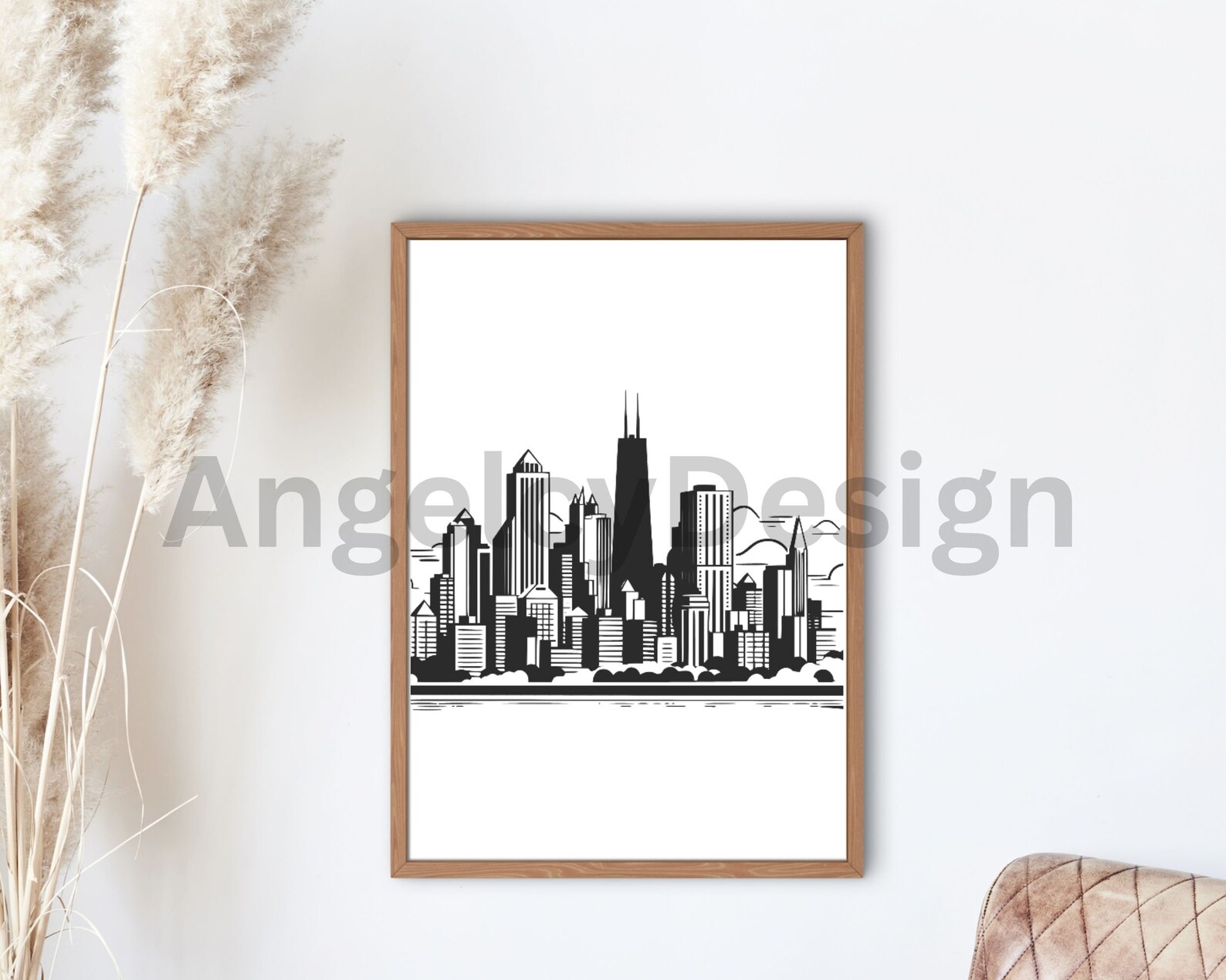 Chicago Skyline SVG Designs, Chicago Logo, Chicago Skyline Vector ...