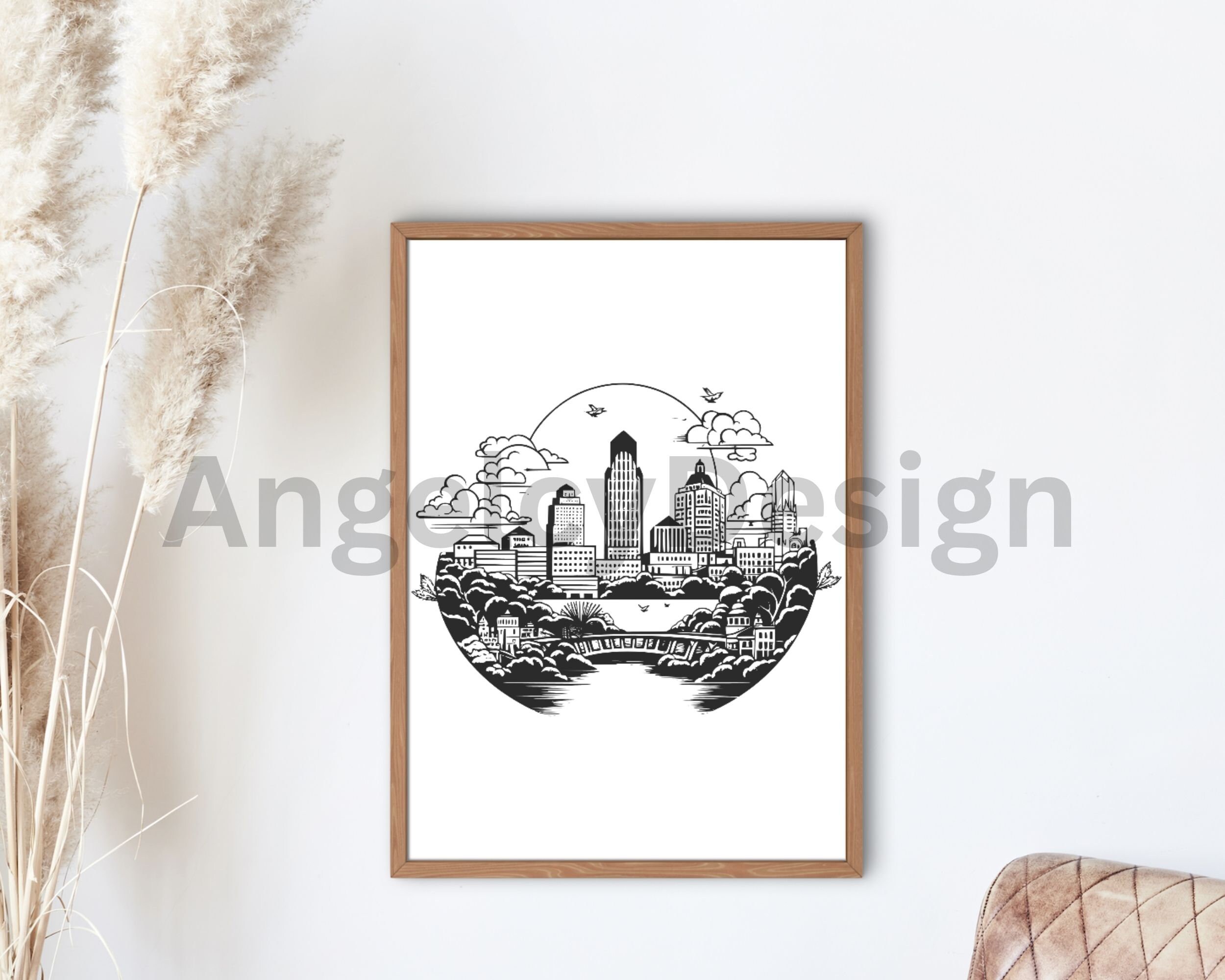 Austin Skyline SVG Designs, Austin Logo, Austin Texas Vector, Skyline ...