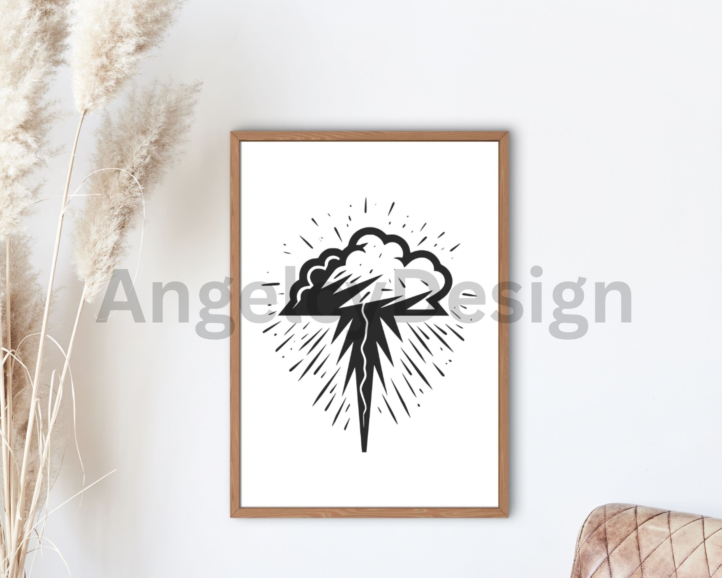 Lightning Bolt SVG Designs, Lightning Bolt Logo, Natural Disaster ...