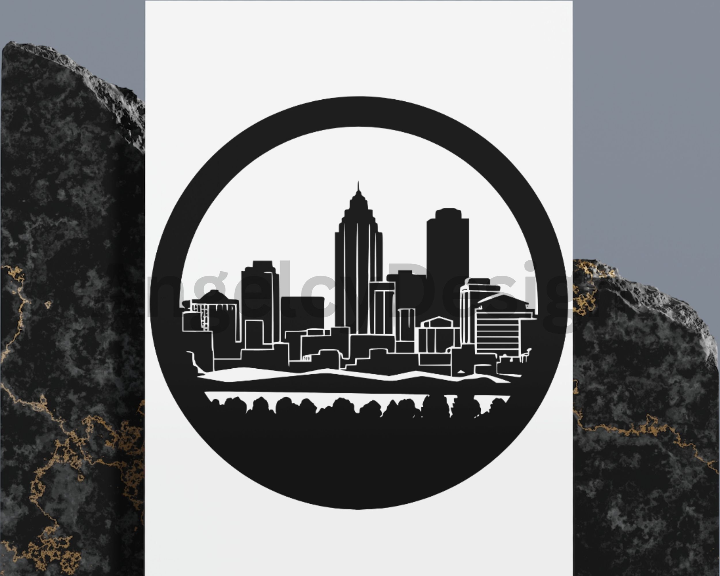 Denver Skyline SVG Designs, Denver Logo, Denver Skyline Vector, Skyline ...