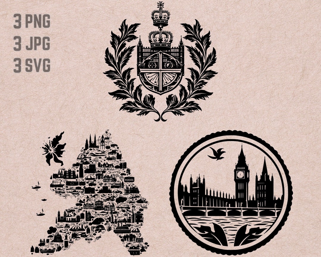 United Kingdom SVG Designs, England Logo, Great Britain Vector, UK Map ...