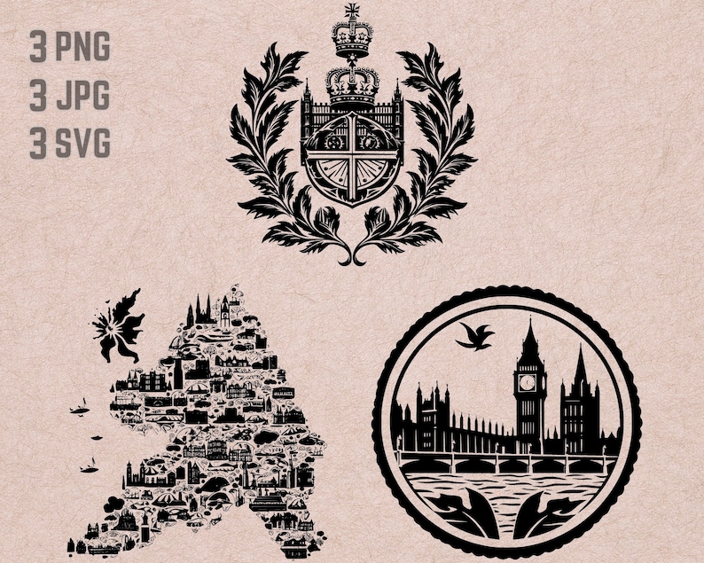 United Kingdom SVG Designs, England Logo, Great Britain Vector, UK Map ...