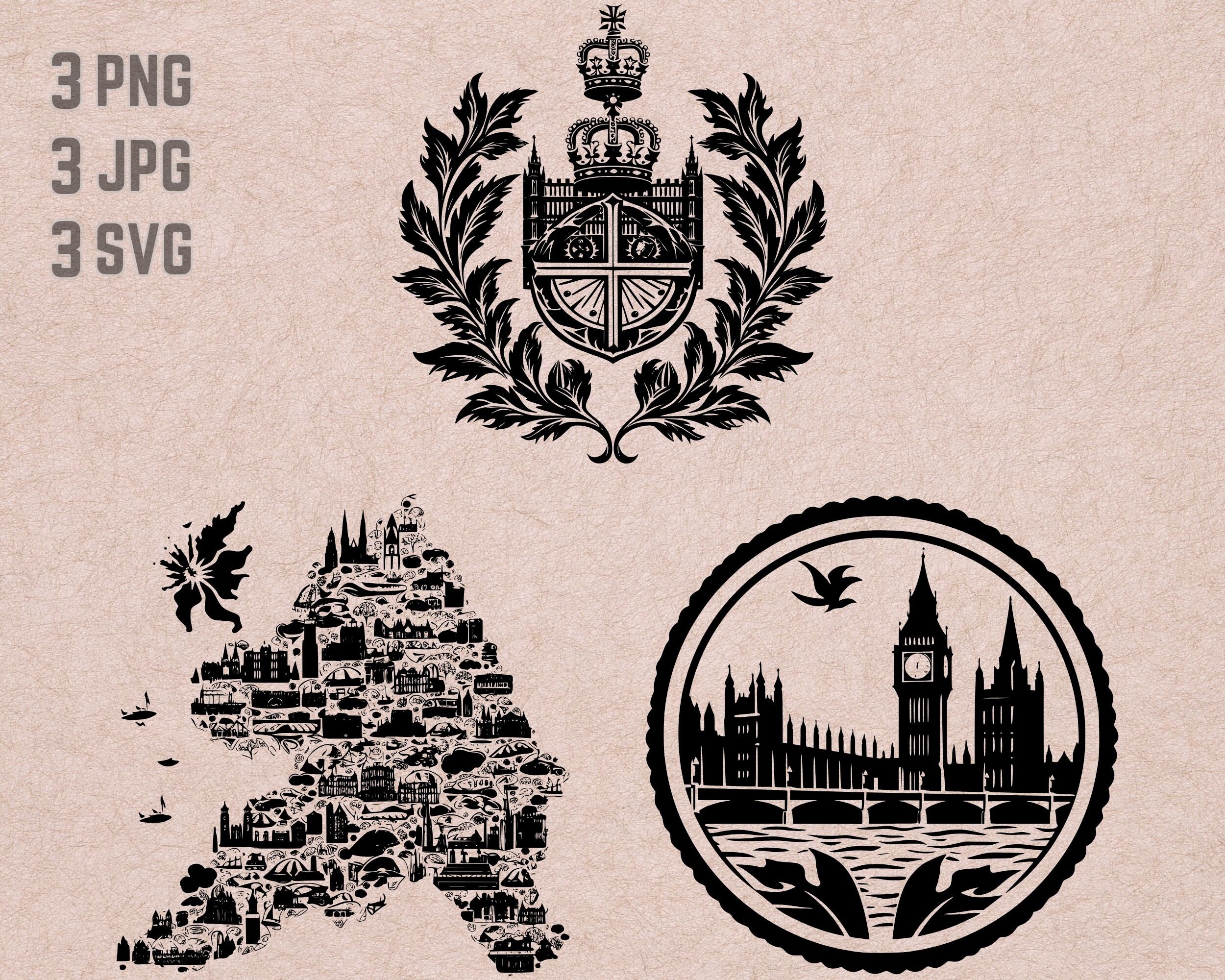 United Kingdom SVG Designs, England Logo, Great Britain Vector, UK Map ...