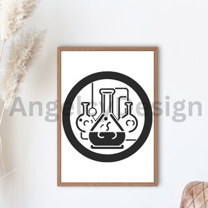 Laboratory SVG Designs, Laboratory Logo, Science Vector, Research PNG ...