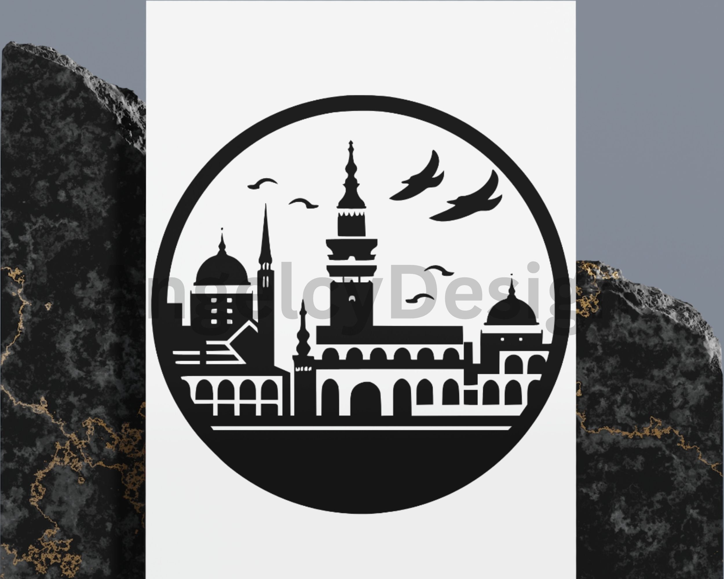 Copenhagen Skyline SVG Designs, Copenhagen Logo, Copenhagen Skyline ...