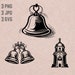 Bell SVG Designs, Bell Logo, Bell Tower Vector, Jingle Bells PNG, Bell ...