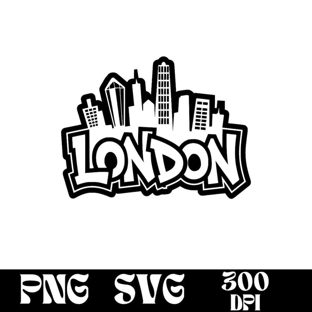London Skyline SVG Design, London Logo, London Skyline Vector, Skyline ...