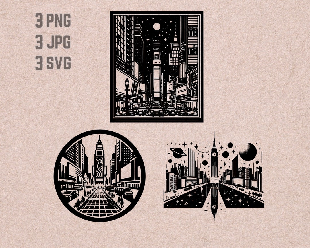 Times Square Svg Designs, Times Square Logo Vector, New York PNG, Times ...