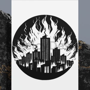 Wildfire SVG Designs, Fire Logo, Natural Disaster Vector, Wildfire ...
