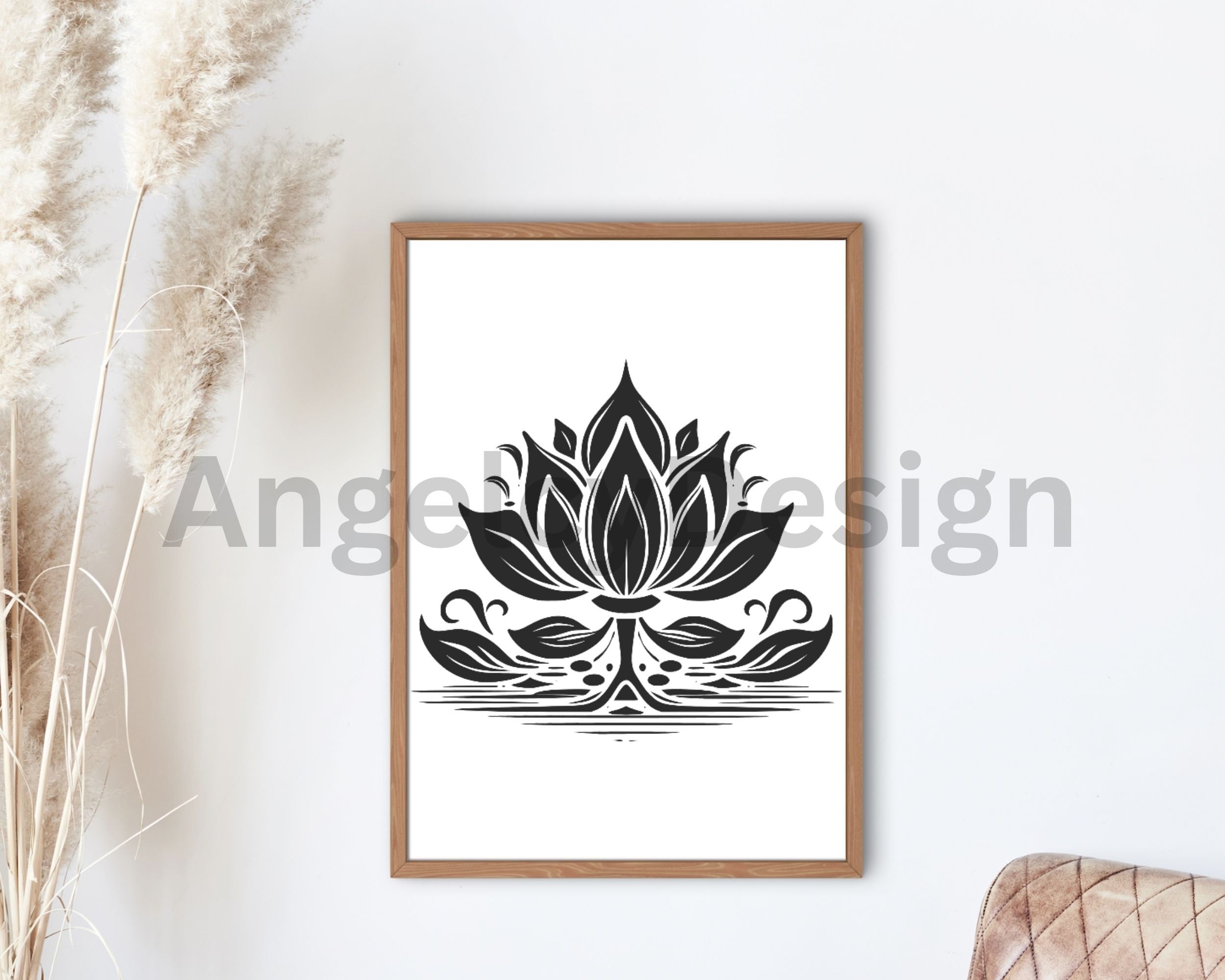 Lotus SVG Designs, Lotus Logo, Flower Vector, Lotus Scene Png, Lotus ...
