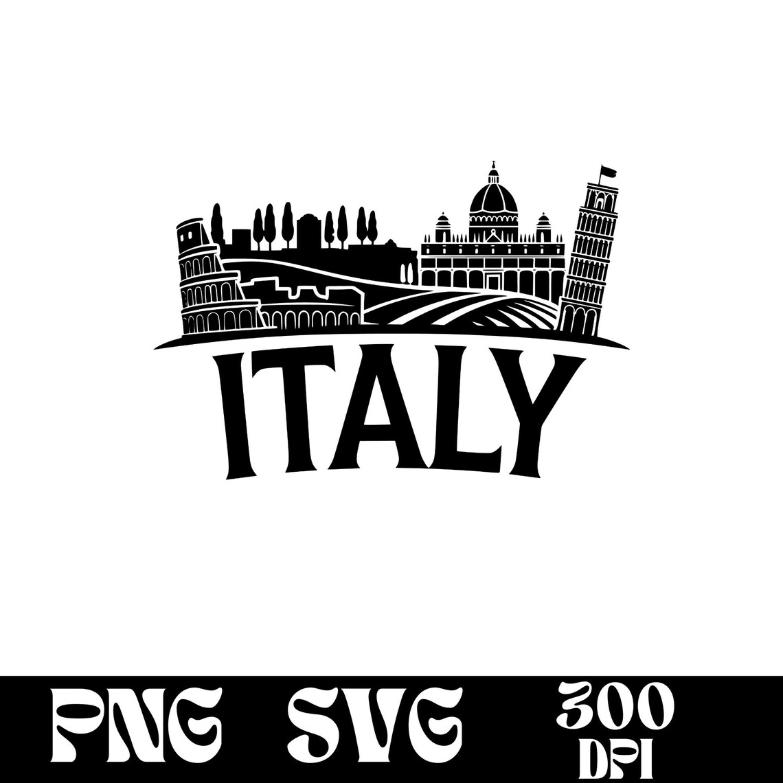Italy SVG Design, Italy Logo, Italy Vector, Italian PNG, Italy ...