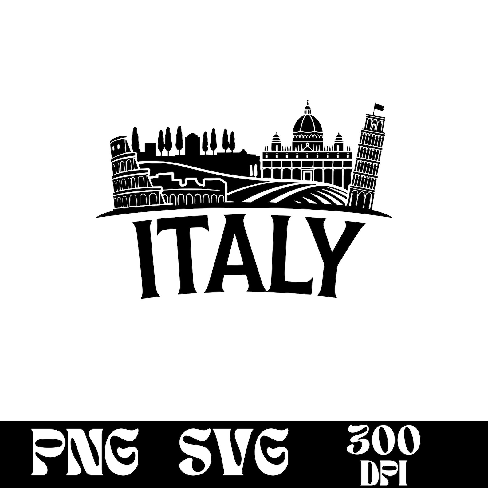 Italy SVG Design, Italy Logo, Italy Vector, Italian PNG, Italy ...