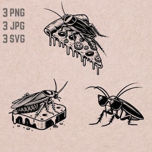 Cockroach SVG Designs, Cockroach Logo, Insect Vector, Pests PNG, Roach ...