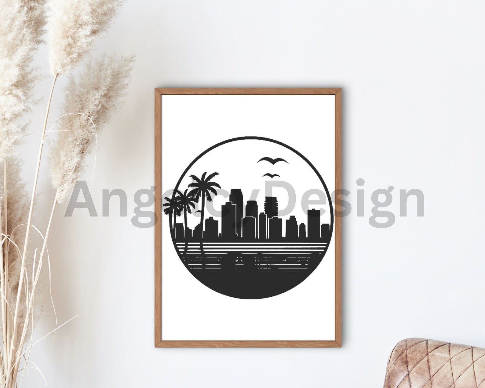 Miami Skyline SVG Designs, Miami Logo, Miami Skyline Vector, Skyline ...