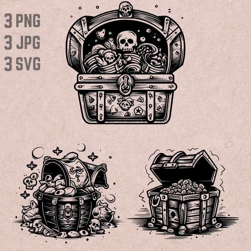 Treasure Box Designs Svg - Etsy