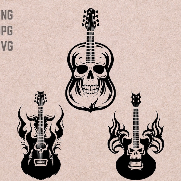 Horror Drum Set SVG Designs, Drums Logo, Skull Vector, Metal PNG, Hell ...