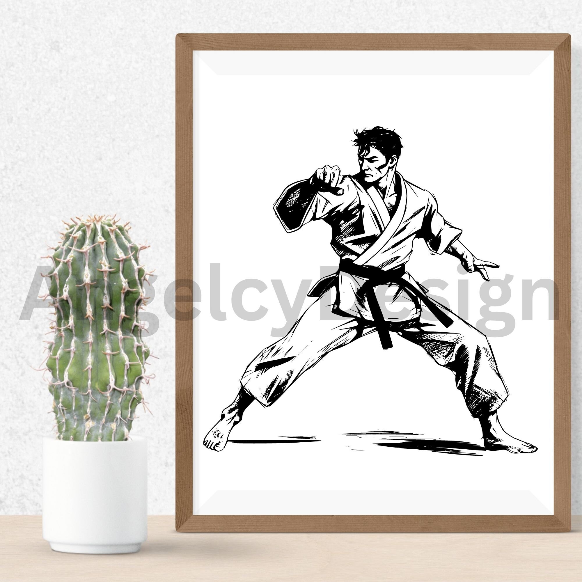 Martial Arts Svg Designs Karate Logo Vector Judo Poster PNG - Etsy