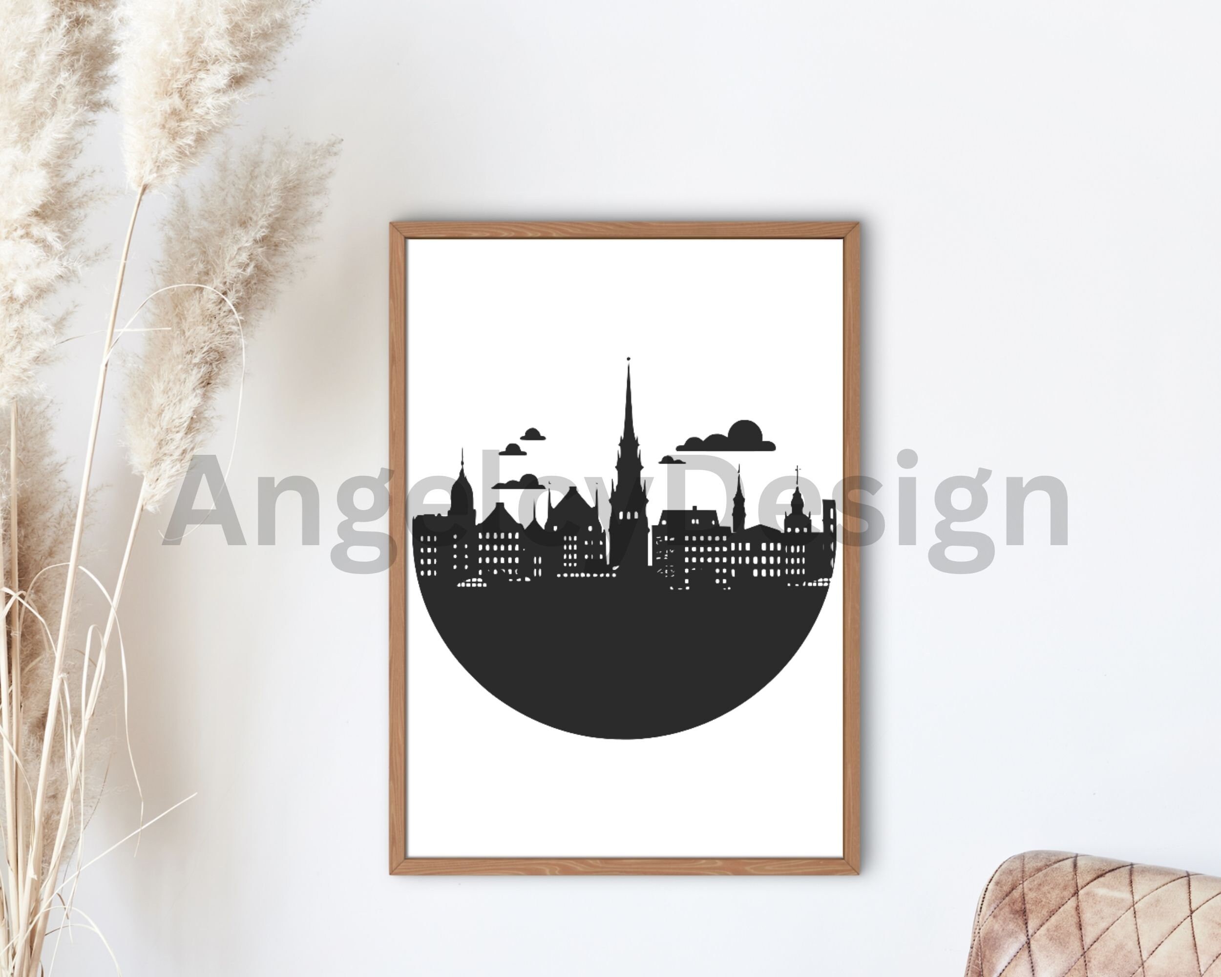 Copenhagen Skyline SVG Designs, Copenhagen Logo, Copenhagen Skyline ...