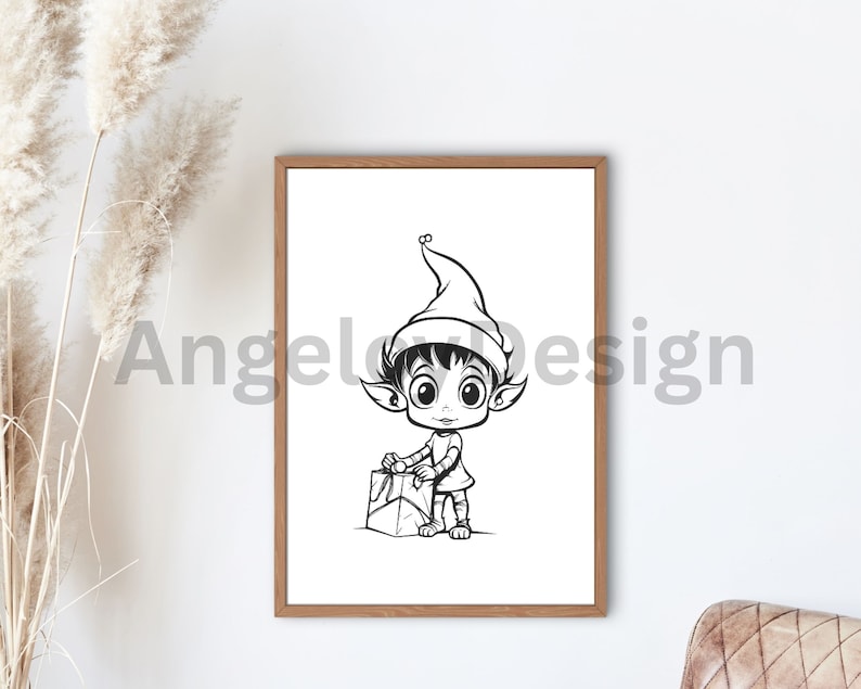 Cartoon Elf SVG Designs, Christmas Logo, Happy Christmas Vector, Elf ...