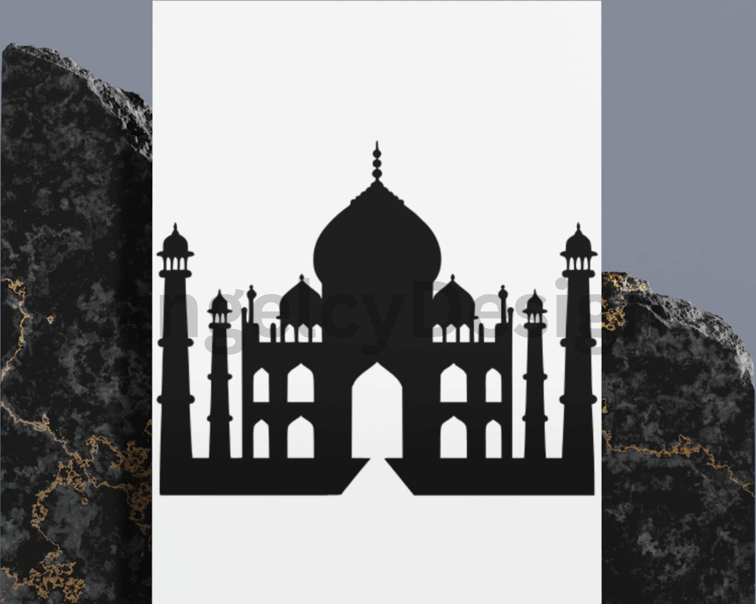 Taj Mahal SVG Designs, Taj Mahal Logo, Hindu Vector, Agra Png, Famous ...