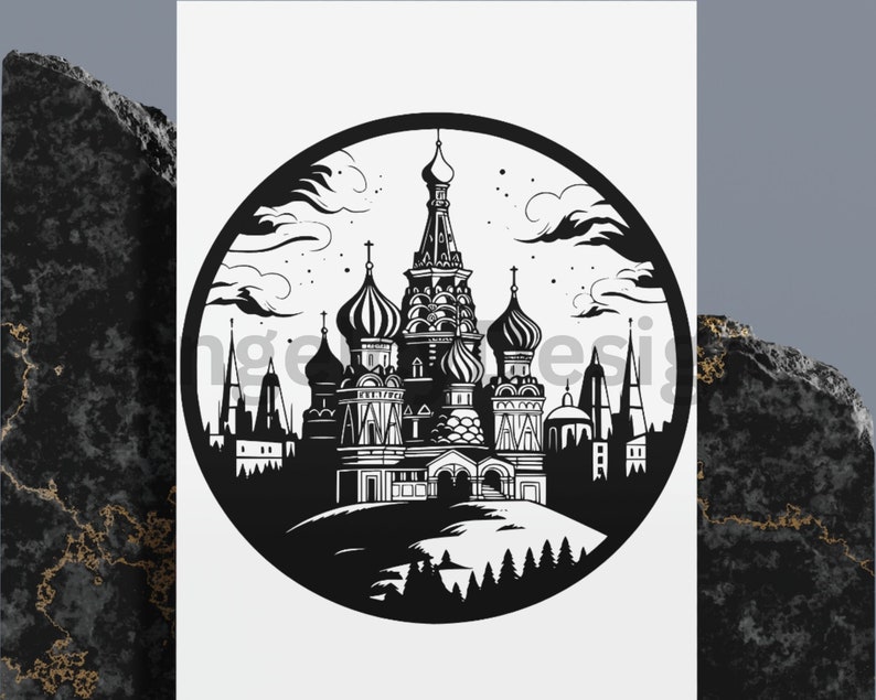 Russia SVG Designs, Russia Logo, St Petersburg Vector, St. Basil's ...