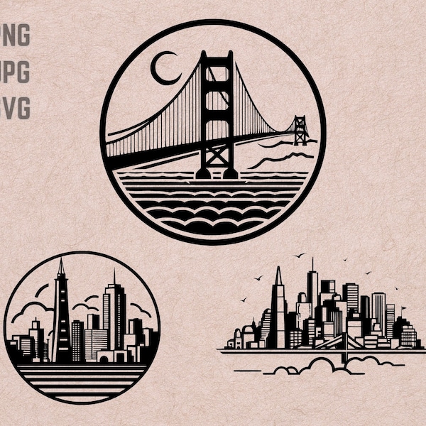 San Francisco Svg - Etsy
