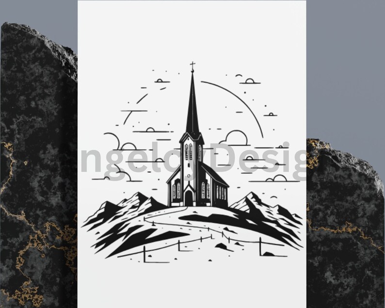 Church SVG Designs, Church Logo, Cross PNG, Christianity Bundle ...