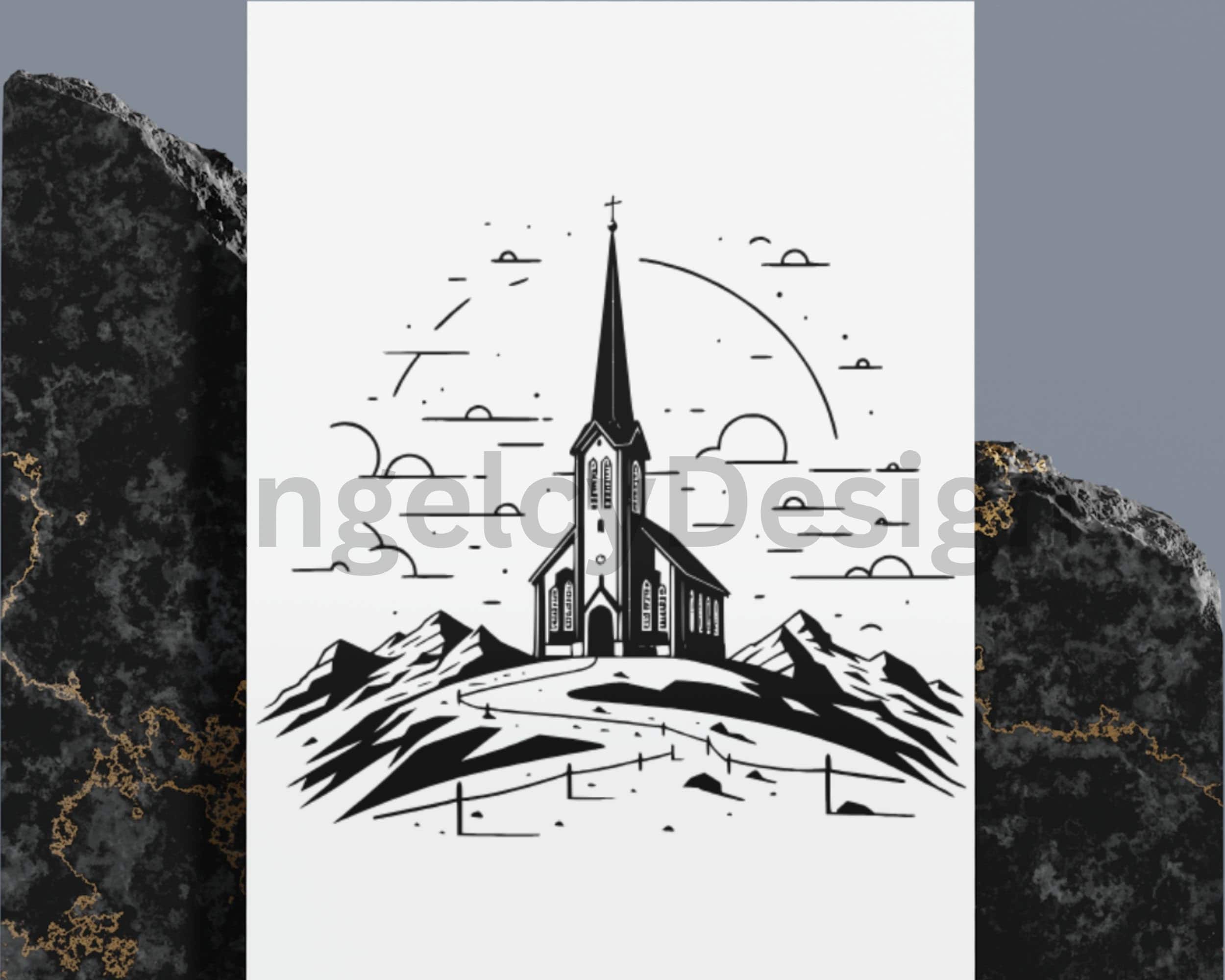 Church SVG Designs, Church Logo, Cross PNG, Christianity Bundle ...