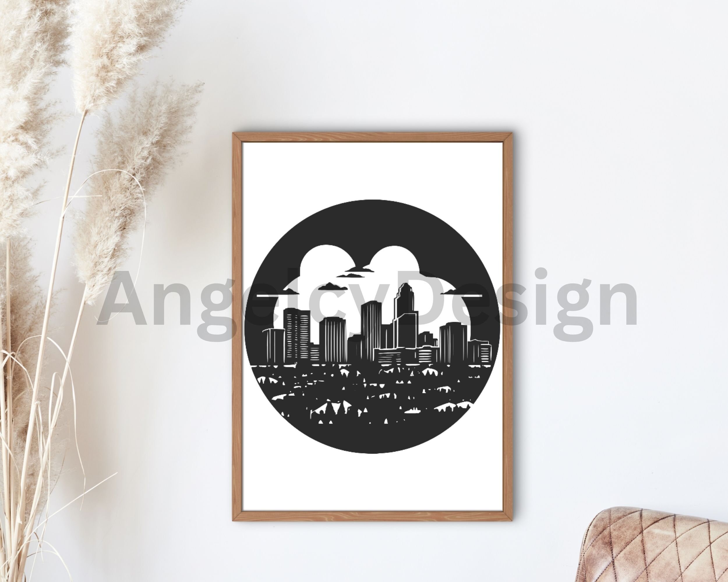 Denver Skyline SVG Designs, Denver Logo, Denver Skyline Vector, Skyline ...