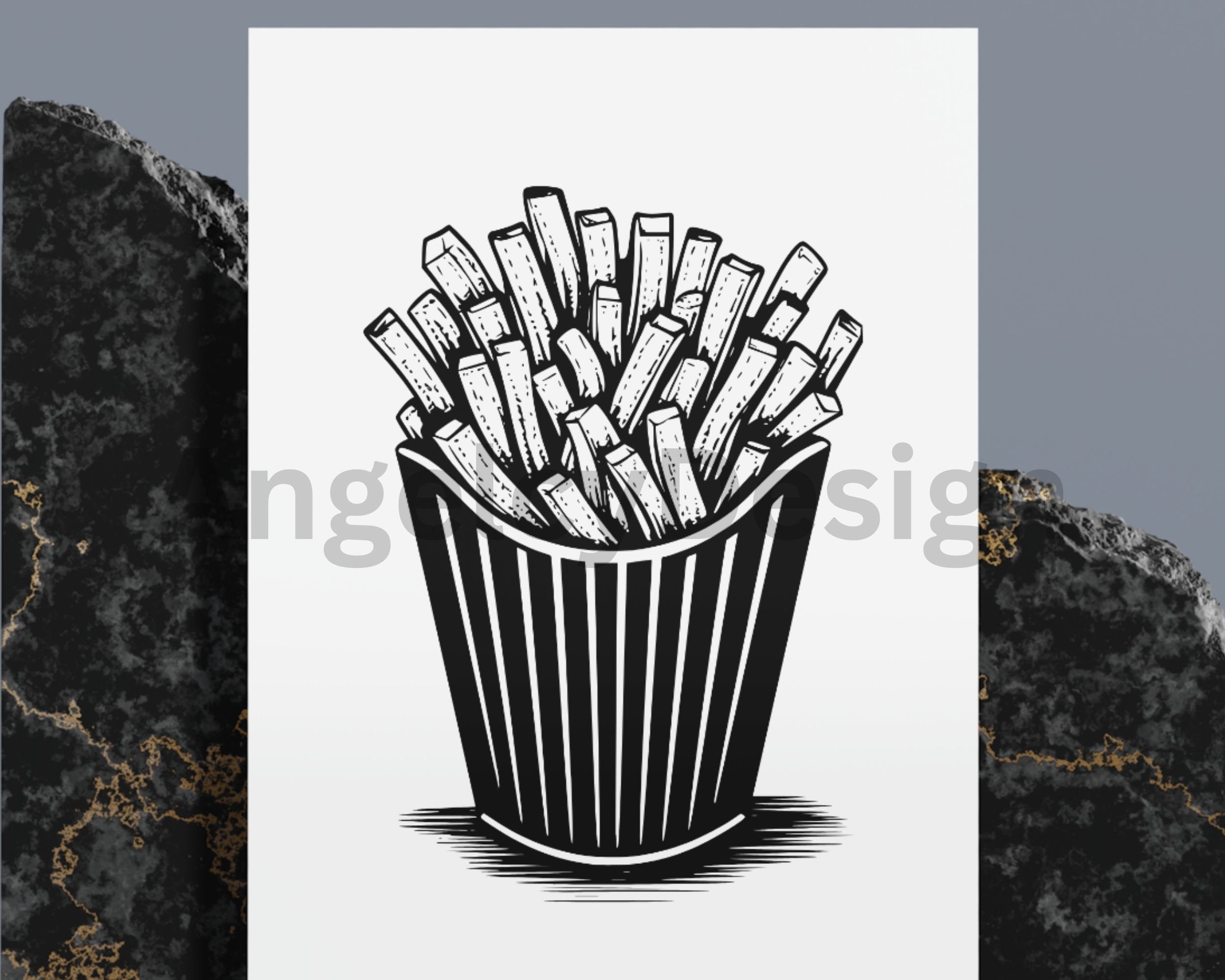 Diseños SVG de papas fritas, vector de papas fritas, PNG de comida ...