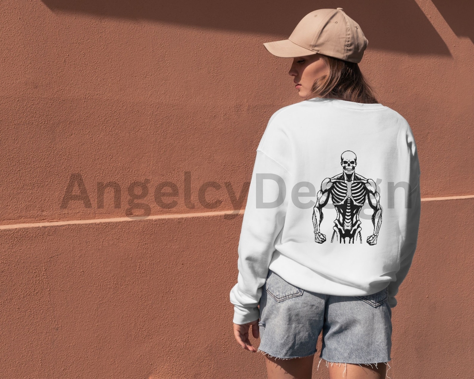 Bodybuilder Skeleton Svg Designs, Gym Logo Vector, Halloween Fitness ...