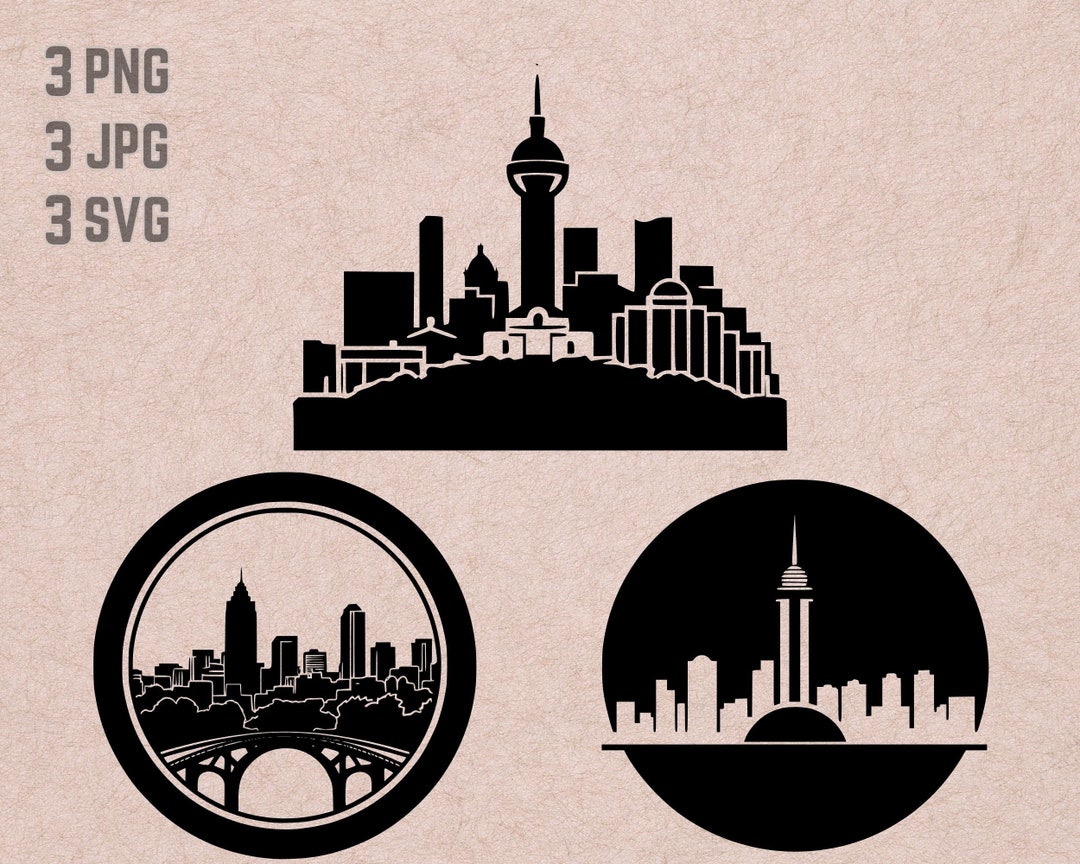 Atlanta Skyline SVG Designs, Atlanta Logo, Atlanta Skyline Vector ...