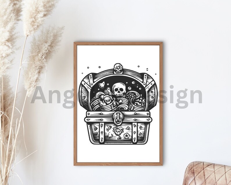 Treasure SVG Designs, Treasure Logo, Treasure Skull Vector, Pirate ...