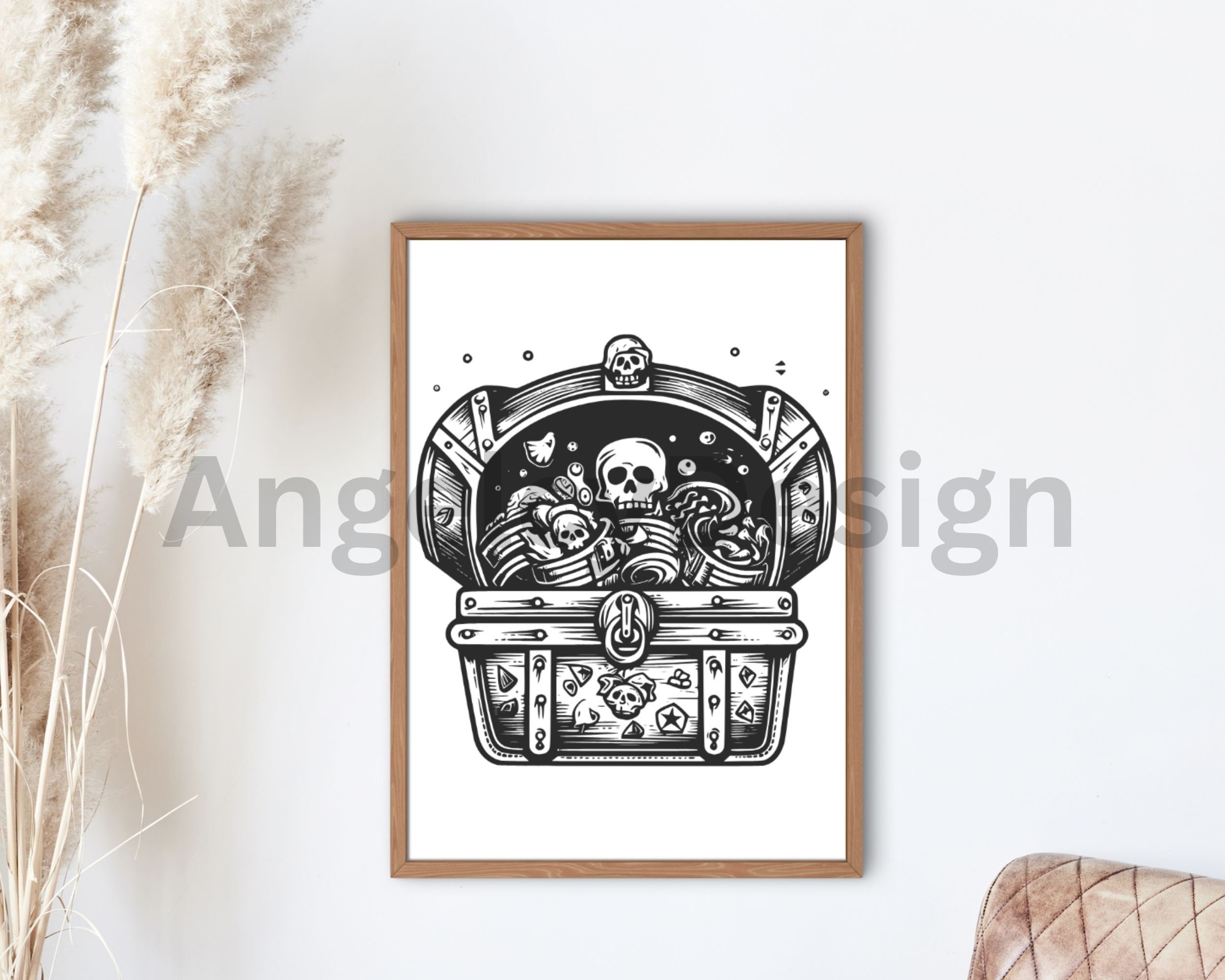 Treasure SVG Designs, Treasure Logo, Treasure Skull Vector, Pirate ...